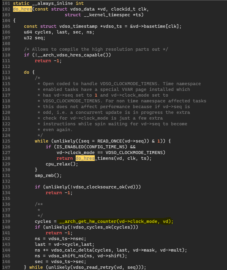 vDSO 笔记：相关代码：kernel clock_gettime()_kernel clock gettime-CSDN博客
