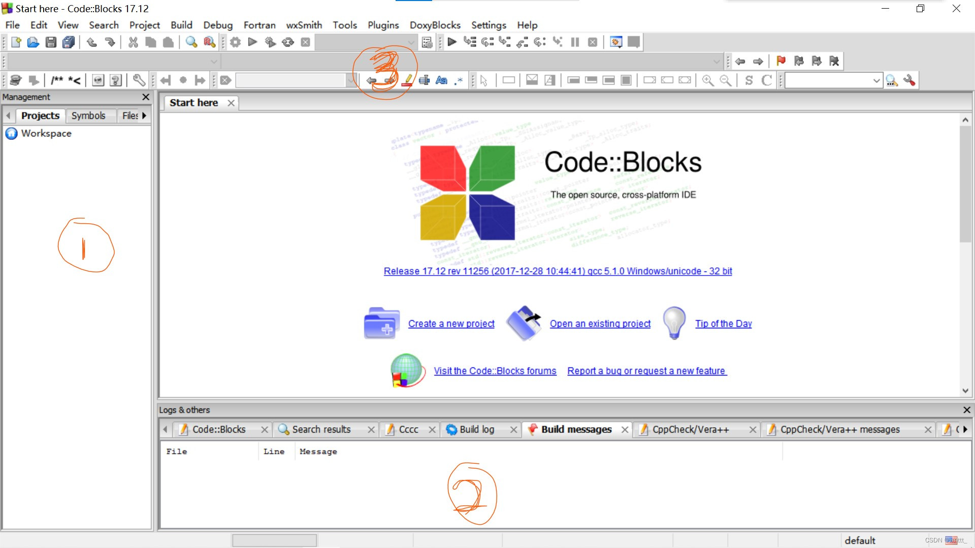 code::blocks上方运行按钮被我点没了，怎么找回来_codeblocks上面的工具栏不见了-CSDN博客