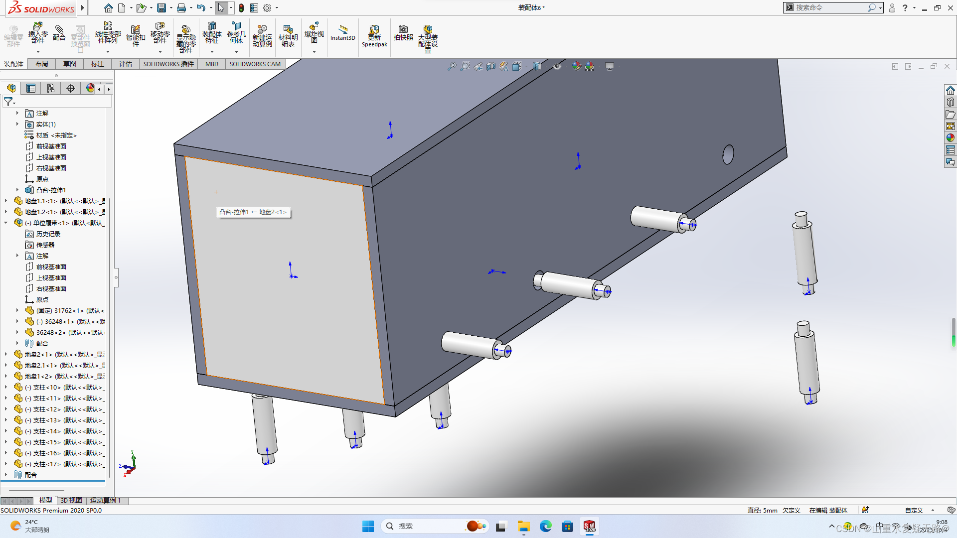 在SOLIDWORKS搭建一个简易的履带式机器人_solideworks创建机器人小车模型并导入robotstudio-CSDN博客
