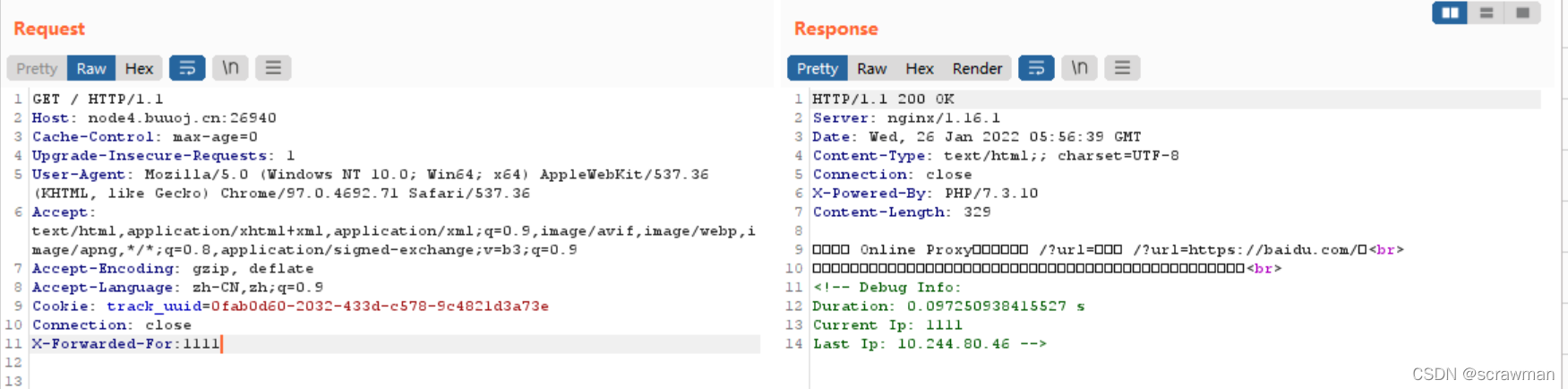 [RoarCTF 2019]Online Proxy 盲注-CSDN博客