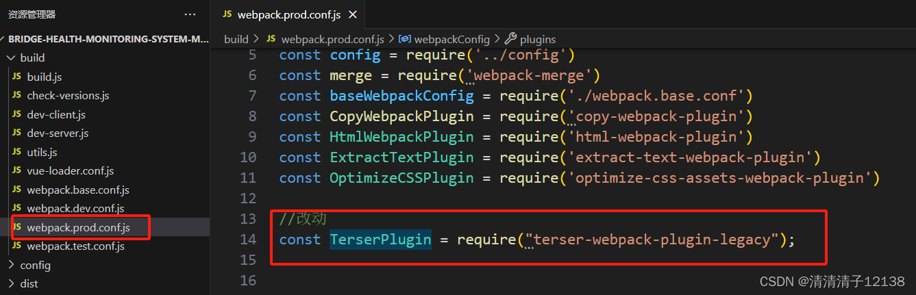 Vue项目打包报错ERROR in static/js/vendor.xxxx.js from UglifyJs Invalid assignment原因及解决方案_terser ...