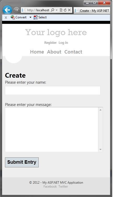 MVC项目实例--GuestBook_