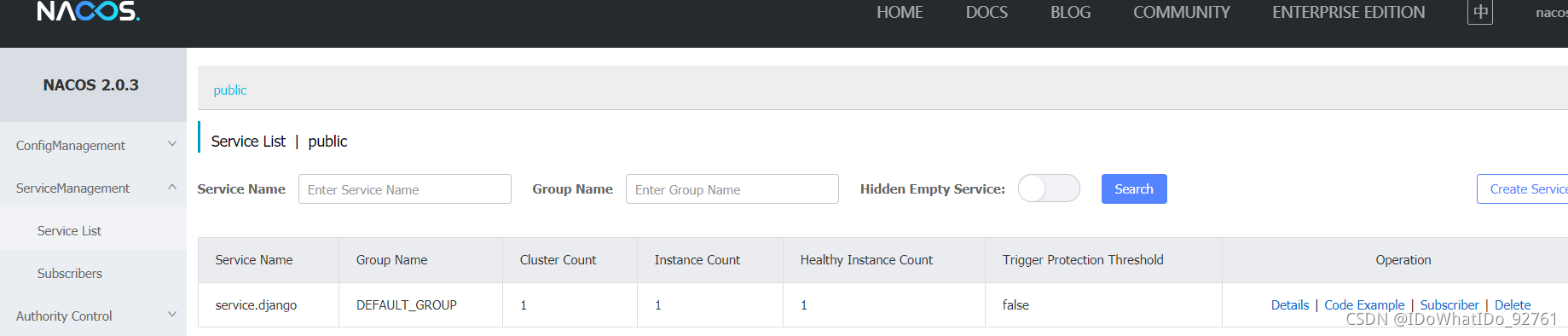 【Nacos】Django注册到Nacos---基于nacos_client_python插件_django nacos-CSDN博客