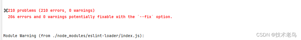 2 problem (1 error, 0 warnings) 2 error and 0 warnings potentially fixable with the`--fix` vue详解 ...