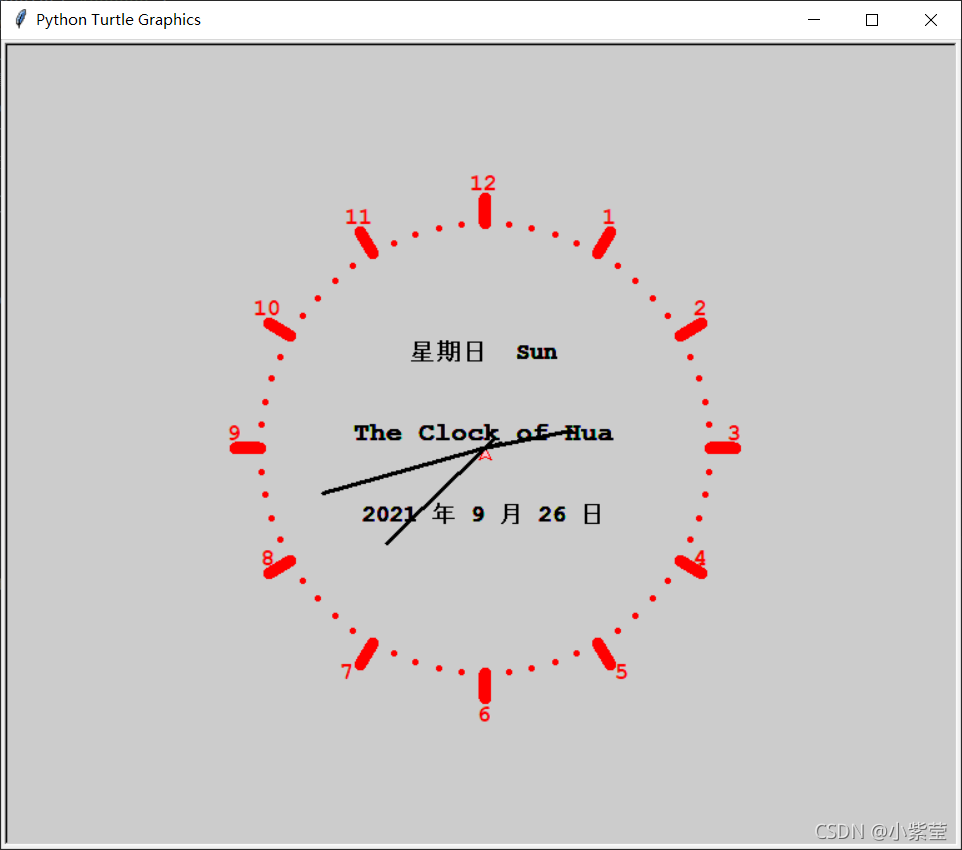 Python制作一个简易时钟(可显示日期,星期)pythcn时钟 Csdn博客