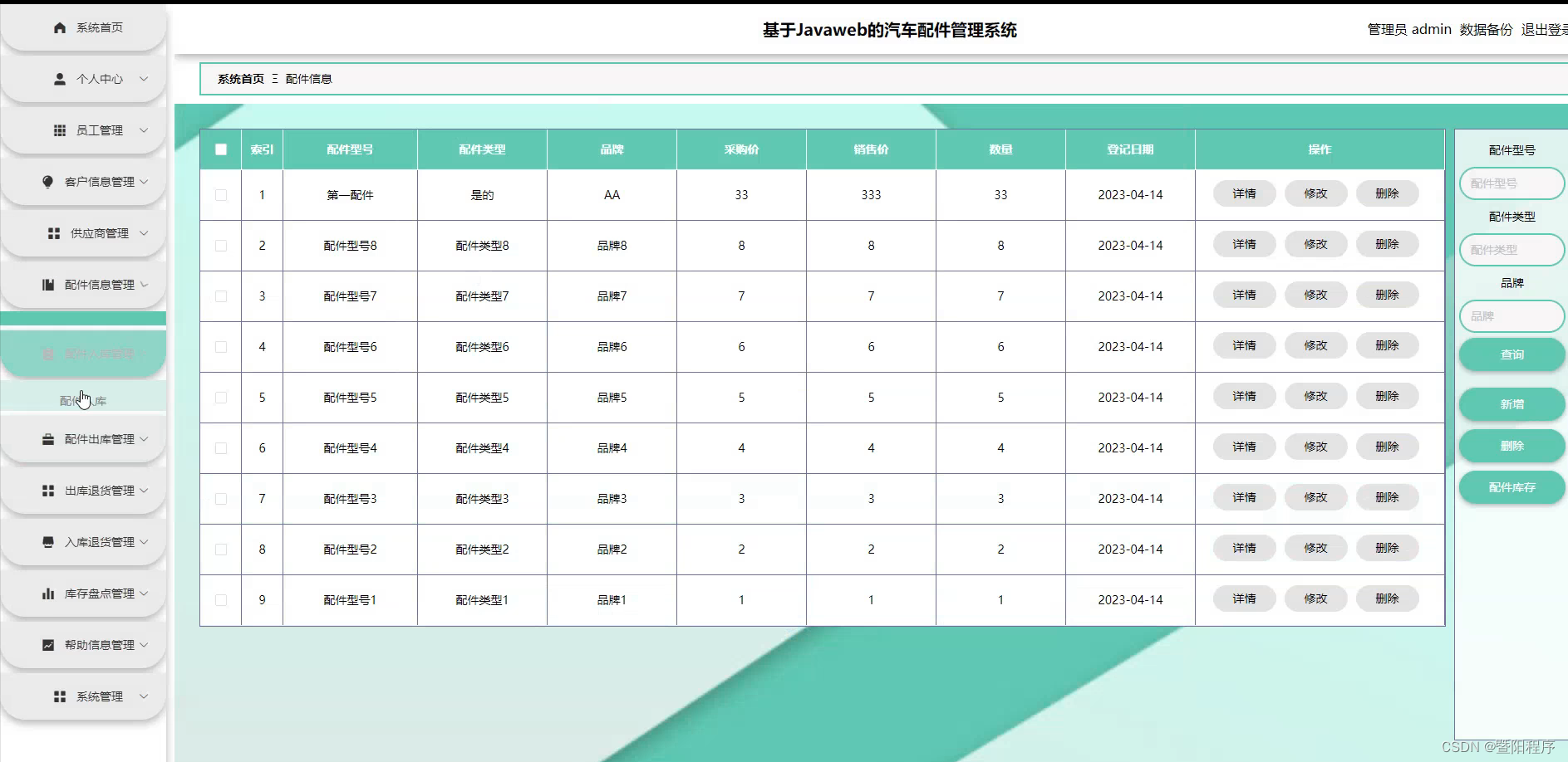 【附源码】django计算机毕业设计web的汽车配件管理系统的设计与实现源码mysql论文 Csdn博客