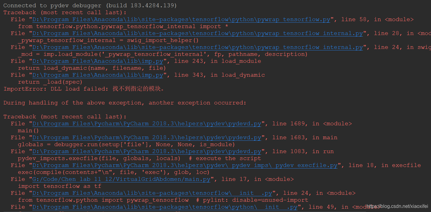 tensorflow 报错DLL load failed：找不到指定的模块_system.dllnotfoundexception:“无法加载 dll“tensorflow”:-CSDN博客