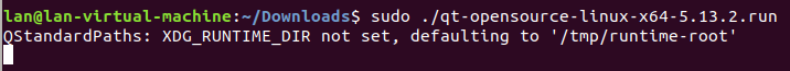 Ubuntu下安装Qt5.13 +终端命令启动_qt.qpa.screen: qxcbconnection: could not connect t-CSDN博客