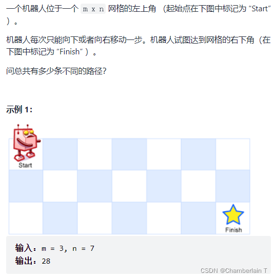 Leetcode62不同路径leetcode不同路径 Csdn博客