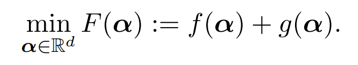 Accelerated Proximal Gradient Method/FISTA_apg fista-CSDN博客