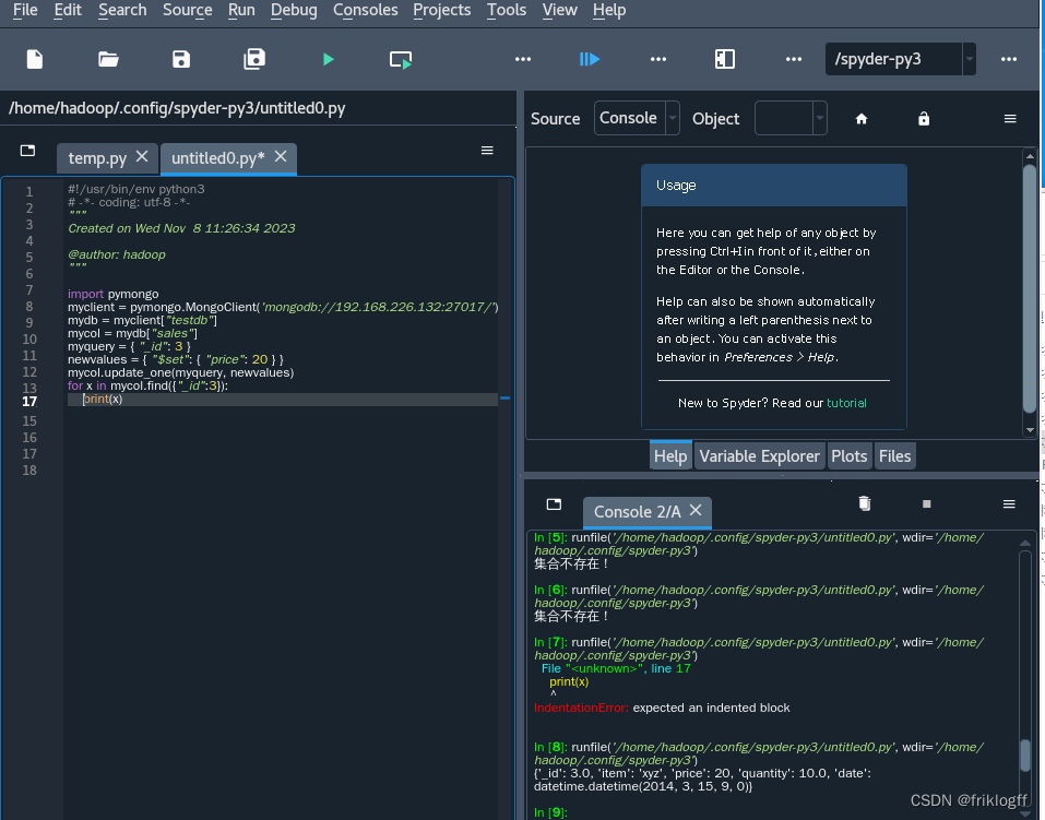 【大数据存储与处理】实验三 Mongodb 数据库操作第3次实验mongodb 文档的查询操作 Csdn博客