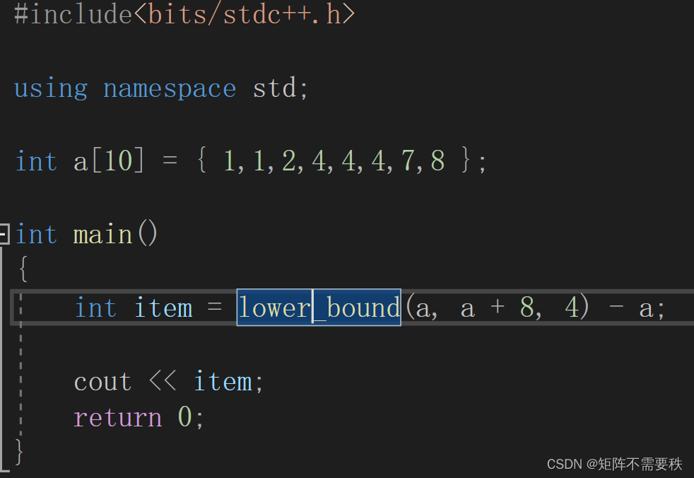 STL upper_bound和lower_bound函数_c stl upperbound-CSDN博客