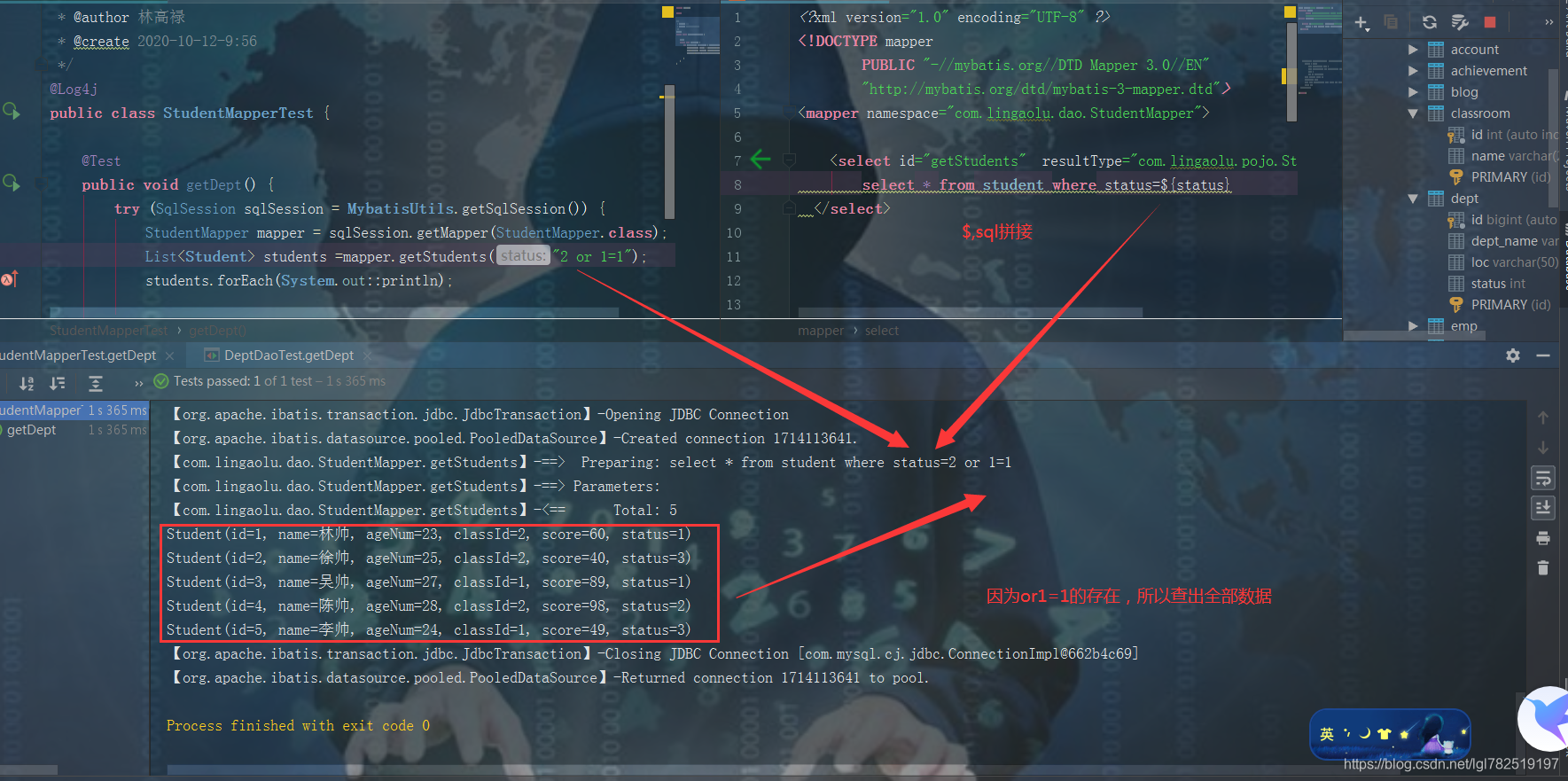Mybatis中 和 的区别以及 的sql注入mybatis 和 如何注入 Csdn博客
