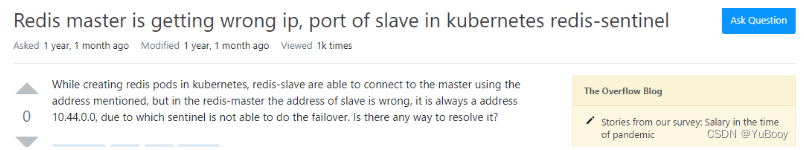 容器部署 redis 哨兵集群 【问题笔记】_can't resolve instance hostname.-CSDN博客