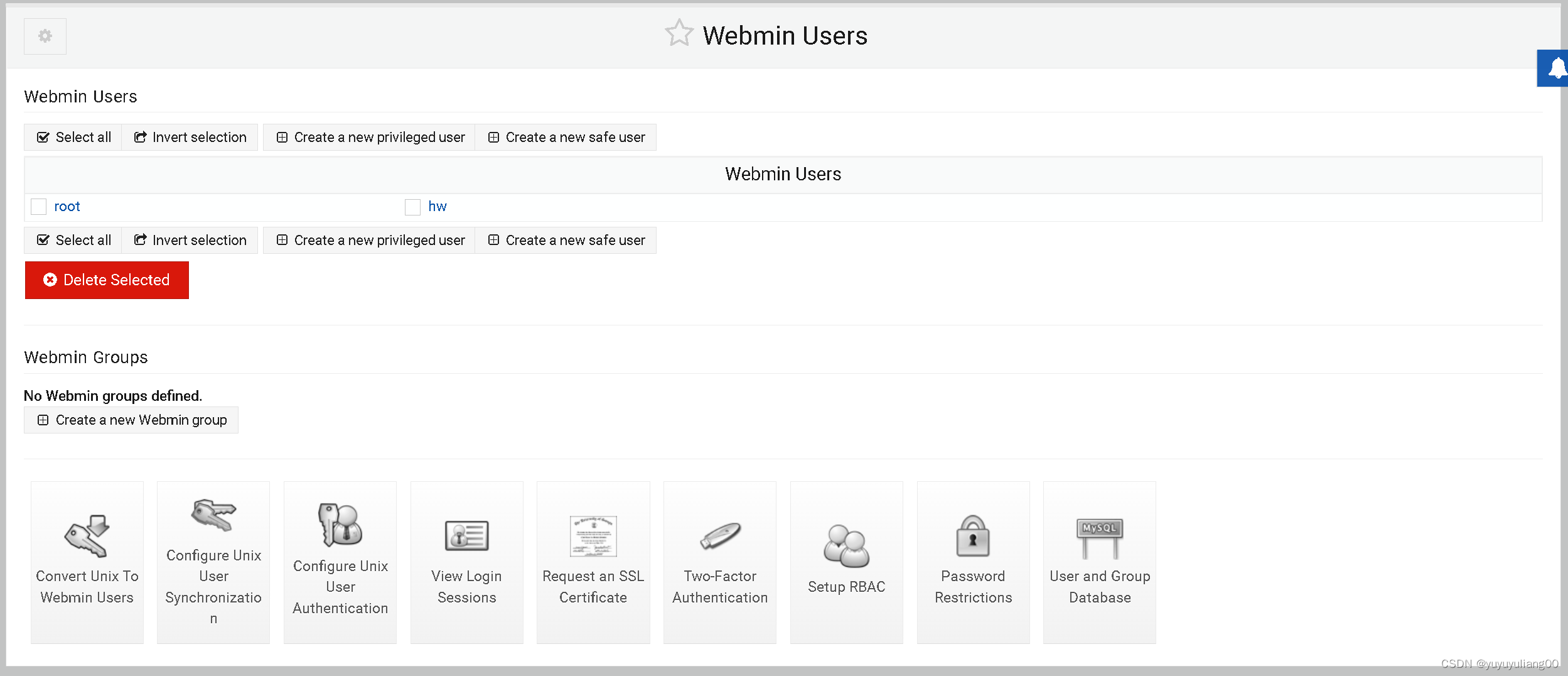 Webmin -- Webmin Users_webmin 2.102 and usermin 2.002-CSDN博客