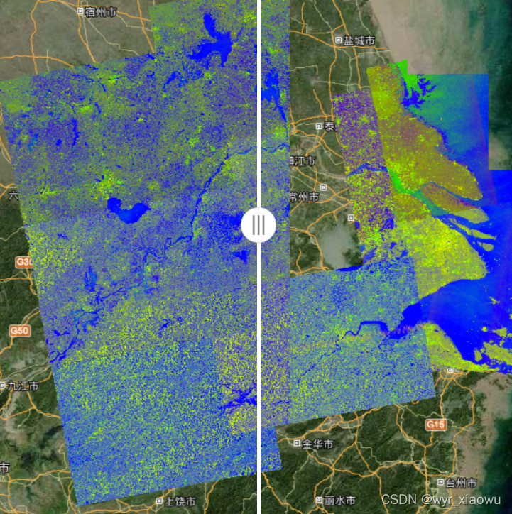 leaflet 多个影像进行卷帘，leaflet卷帘移除_地图操作中拖动卷帘,对比展示顶层和底层的两个地图的操作-CSDN博客