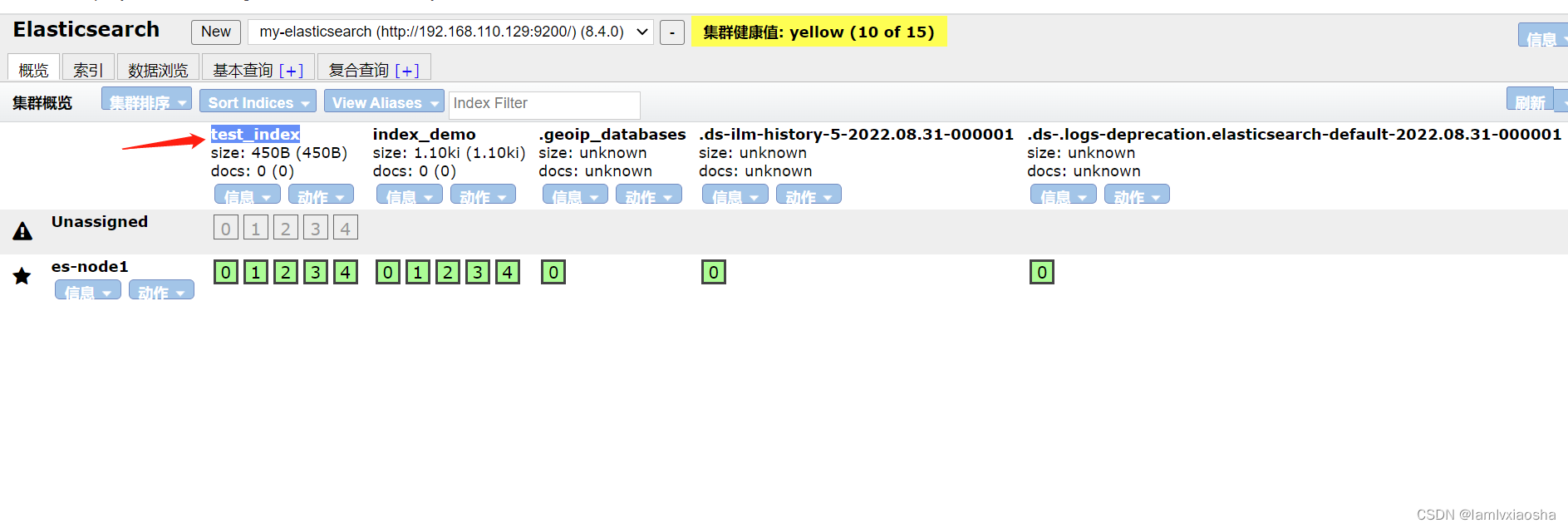 Multi ElasticSearch Head插件基本操作-CSDN博客