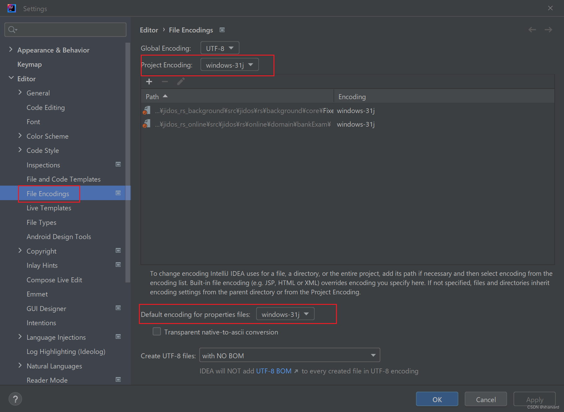 IDEA设置项目编码格式_idea project encoding-CSDN博客