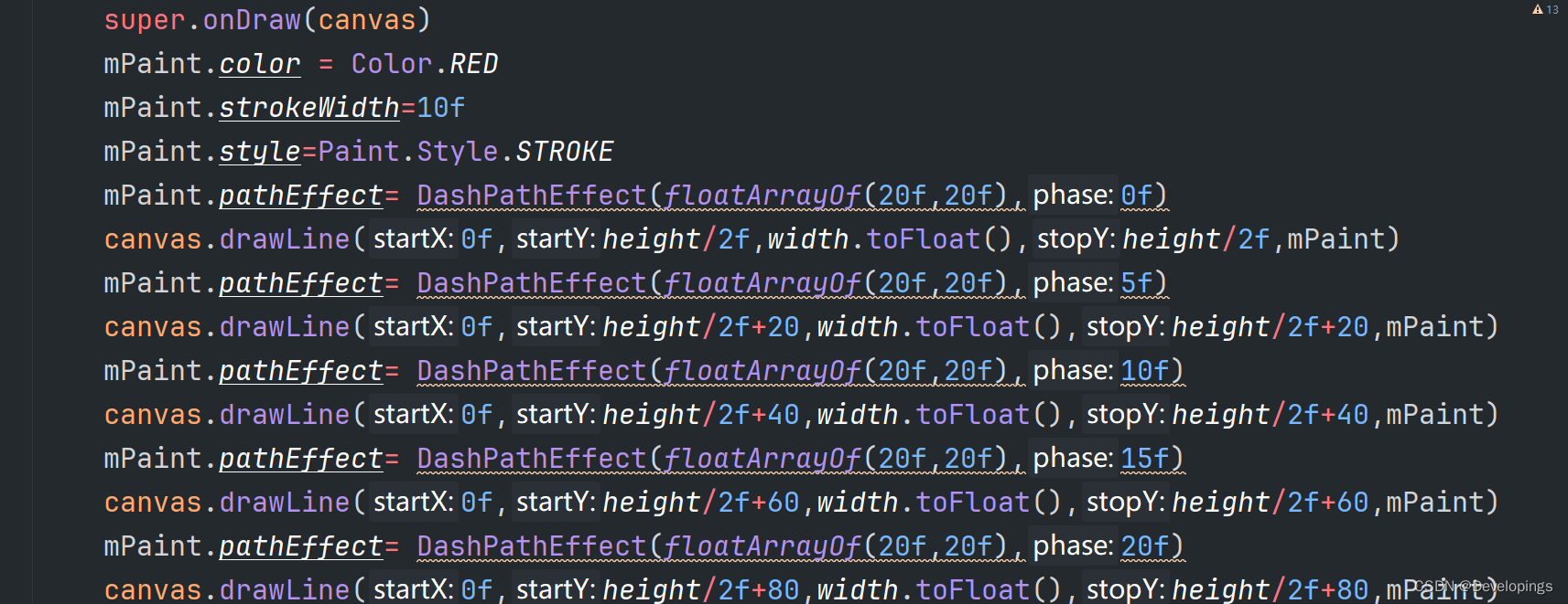 Android Paint学习笔记_dashpatheffect-CSDN博客