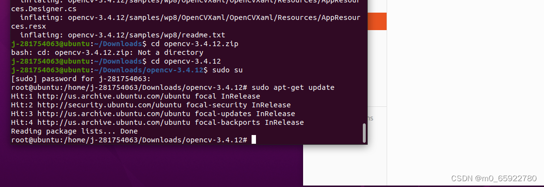 Ubuntu18.04下OpenCV3.4.12的安装及使用示例_opencv-3.4.12 .tar-CSDN博客