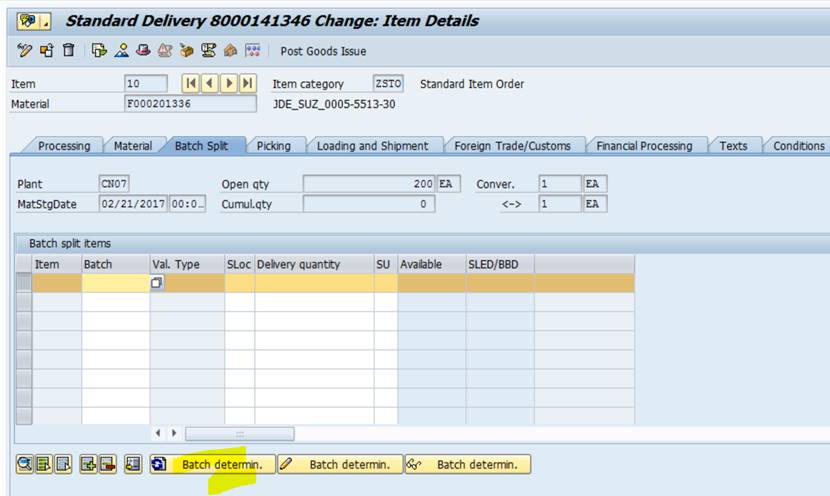 SAP SD VL02N 里如何实现跨存储地点来做Batch Split ？-CSDN博客