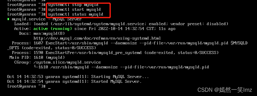[linux] mysql服务常用命令_systemctl start mysqld-CSDN博客