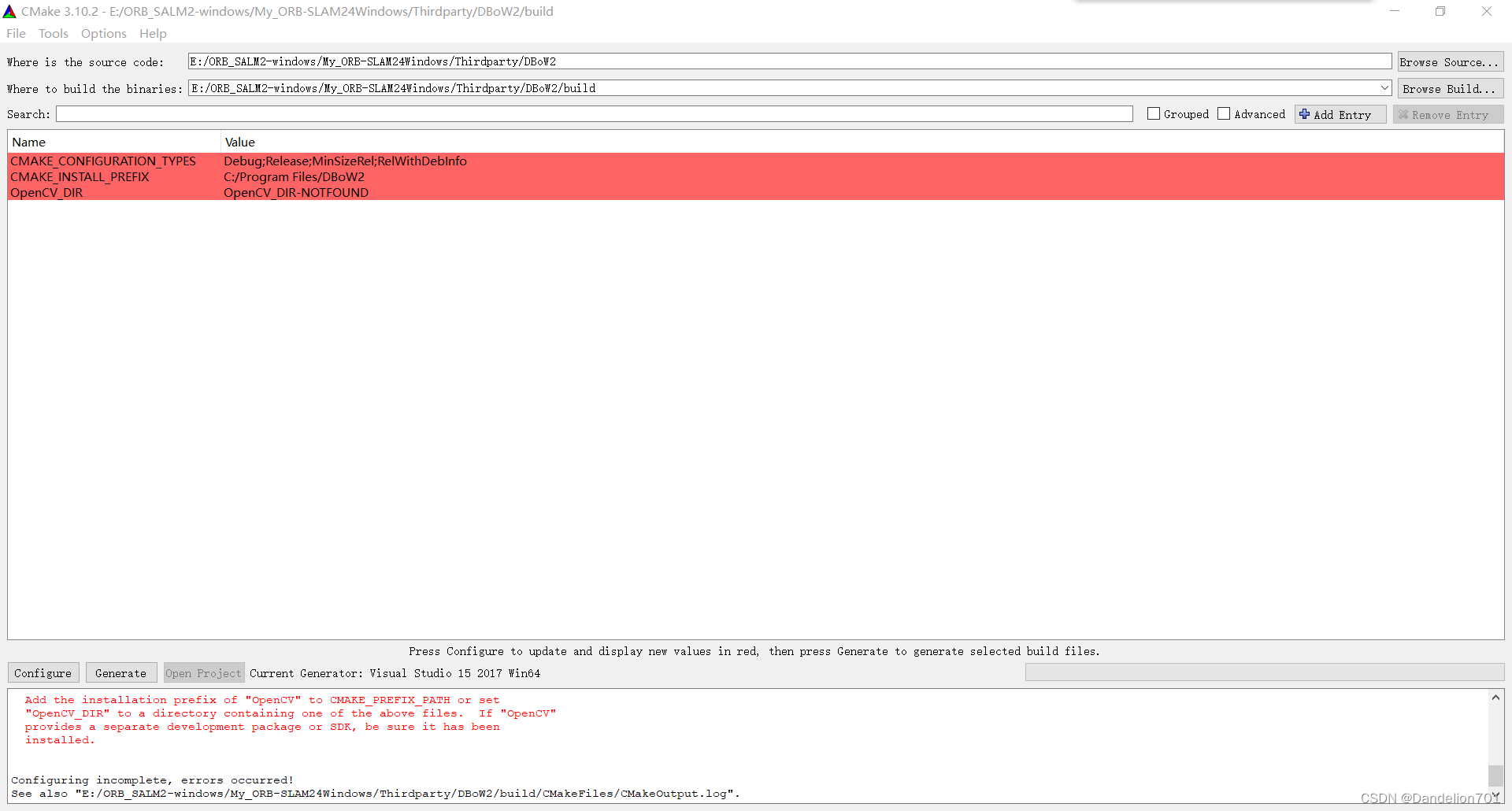 Windows环境下配置ORB_SLAM2教程_orb-slam2 windows-CSDN博客