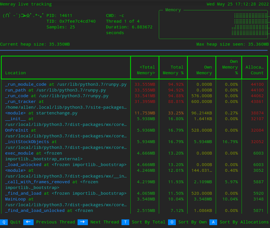 性能测试，python 内存分析工具 -memray_python_软件测试曦曦-AI编程社区
