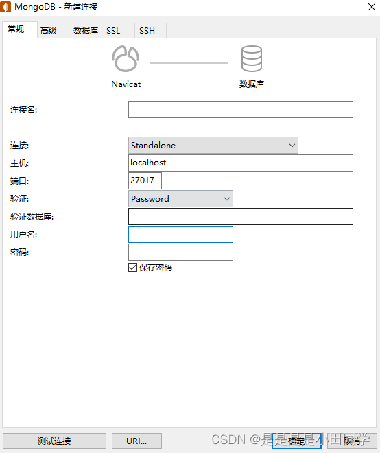 Navcat 连接云服务器mongodb 报错：[13][unauthorized] Command Listdatabases Requires Authentication Csdn博客