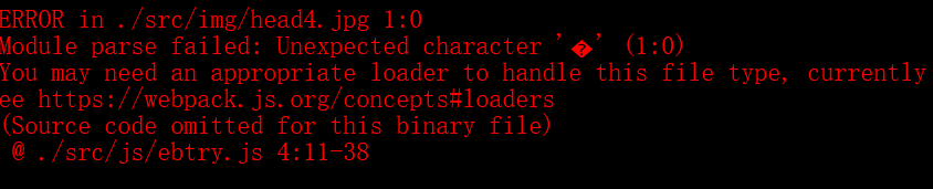 错误:Module parse failed: Unexpected character ' ' (1:0)的解决方法_module parse failed: unexpected ...