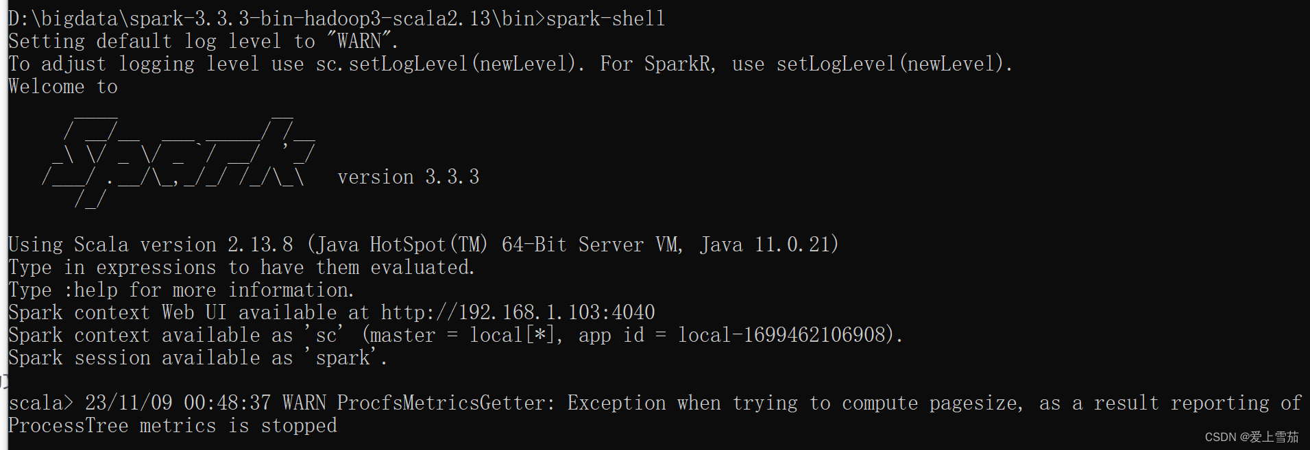 在Windows 10上安装单机版的Spark_windows spark下载安装-CSDN博客