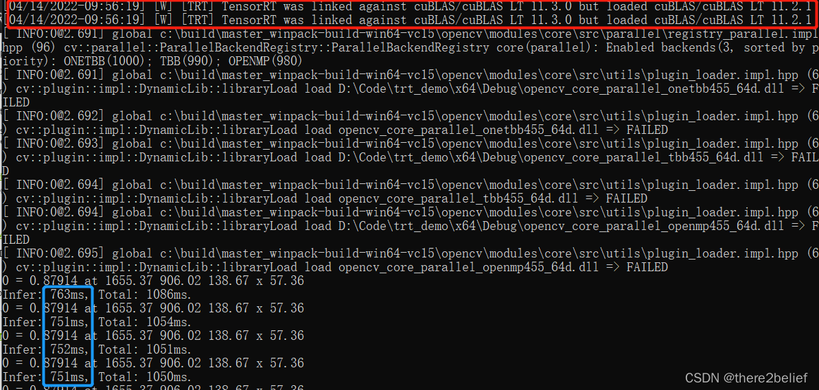 【TensorRT】TensorRT was linked against cuBLAS/cuBLAS LT 11.3.0 but ...