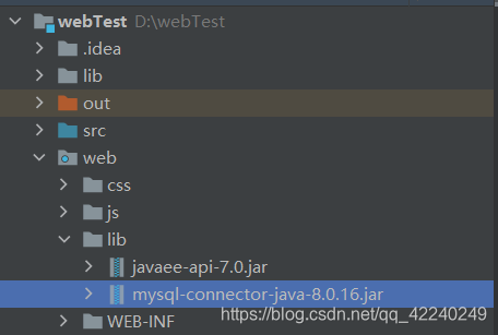 servlet中调用JDBC报错：java.lang.ClassNotFoundException: com.mysql.jdbc.Driver_error servlet.connect ...