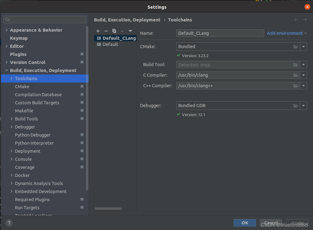 CLion设置Clang为默认编译器 (Ubuntu平台)_clion clang-CSDN博客