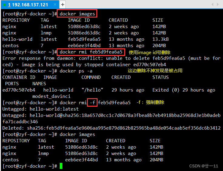 Docker：（三）docker镜像与容器基本的基本操作_在容器立面输入docker ps-CSDN博客