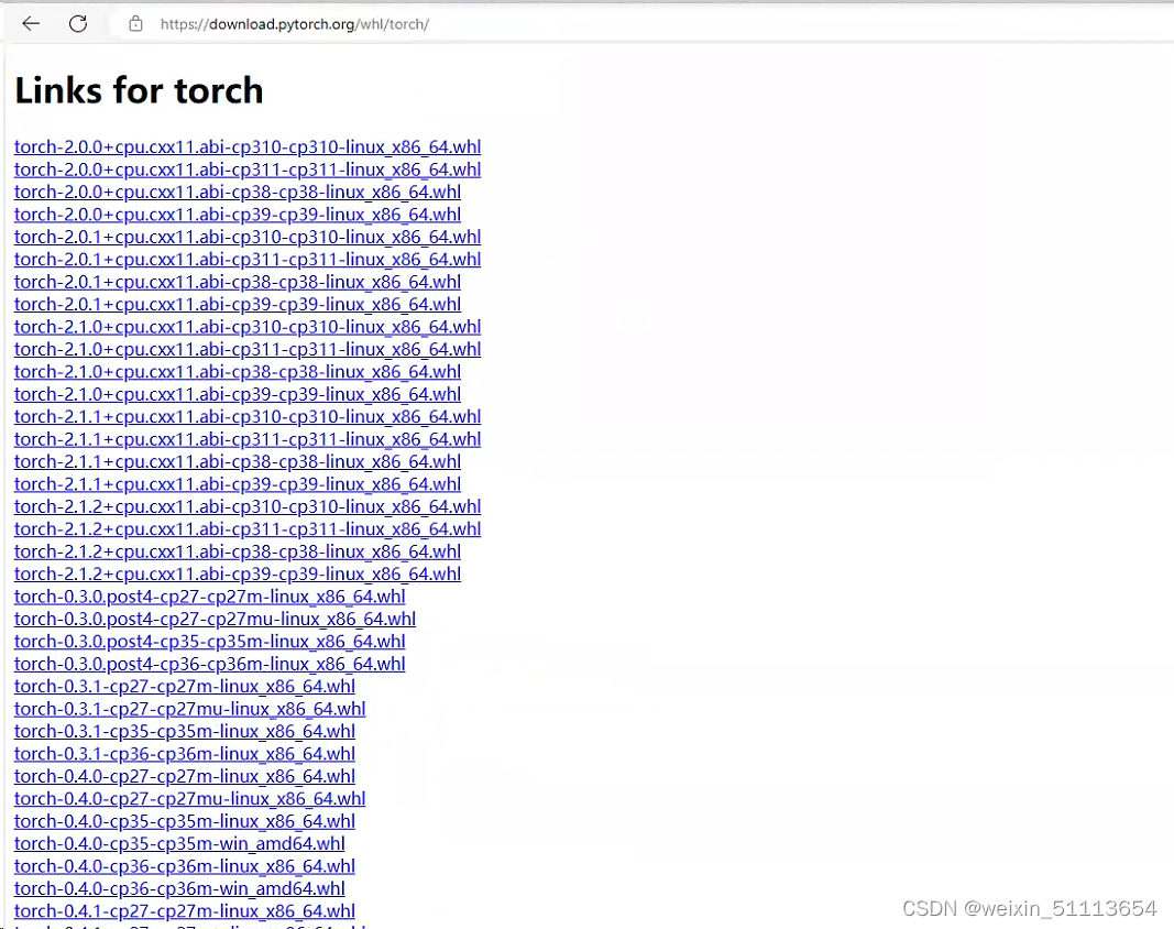 深度学习环境安装——torch GPU版本安装（教程为手动从源找寻指定版本的包进行安装，适用于一些出现不知名疑难问题，导致安装失败的 ...