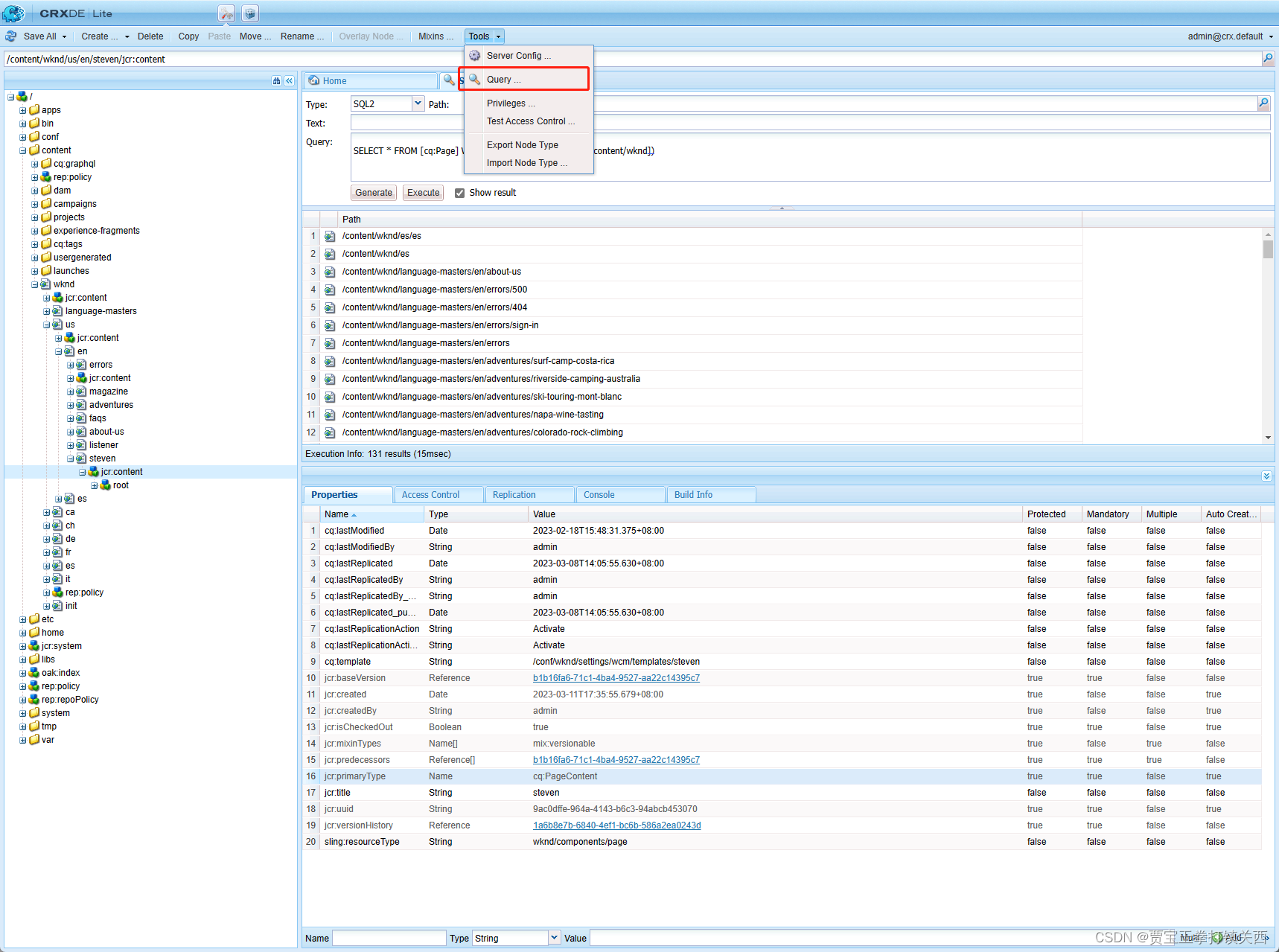 17、JCR SQL2_jcr-sql2-CSDN博客