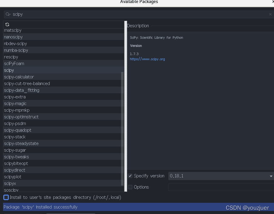 pycharm中python2.7 安装scipy_python2.7安装scipy-CSDN博客