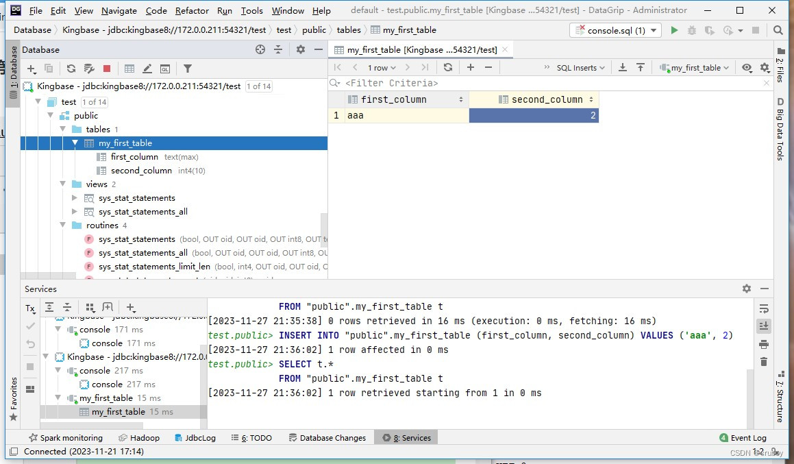 datagrip连接人大金仓kingbase8数据库_kingbase datagrip-CSDN博客