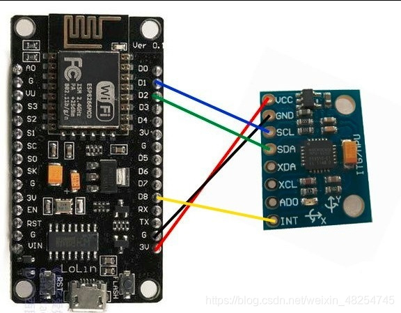 Esp8266读取mpu6050数据 Esp8266 Mpu6050 Csdn博客