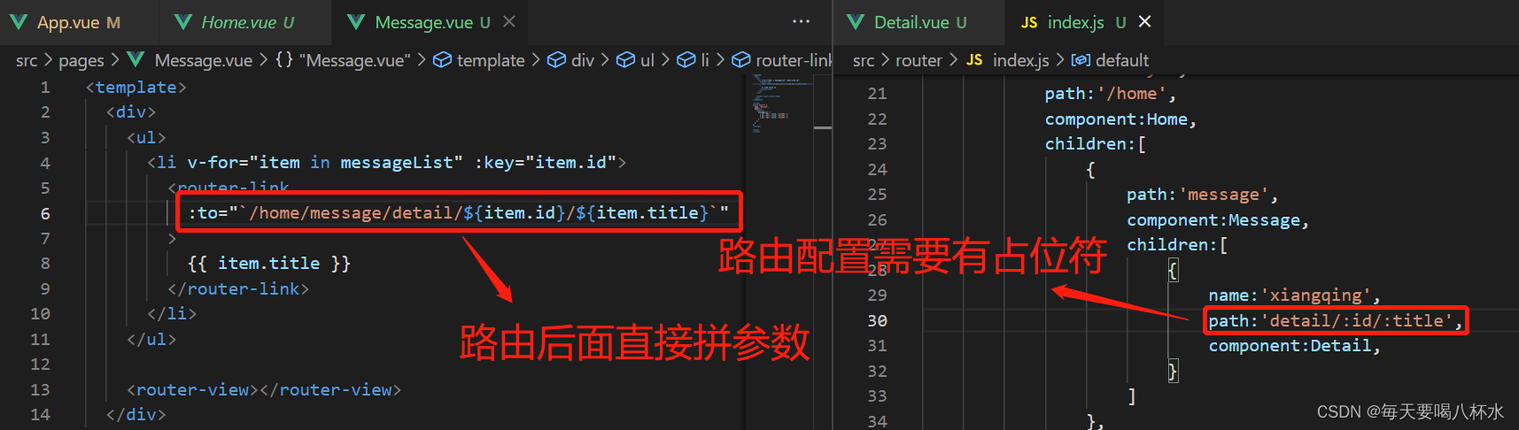 vue路由route详解（5）----params传参_routejumpwithparams-CSDN博客