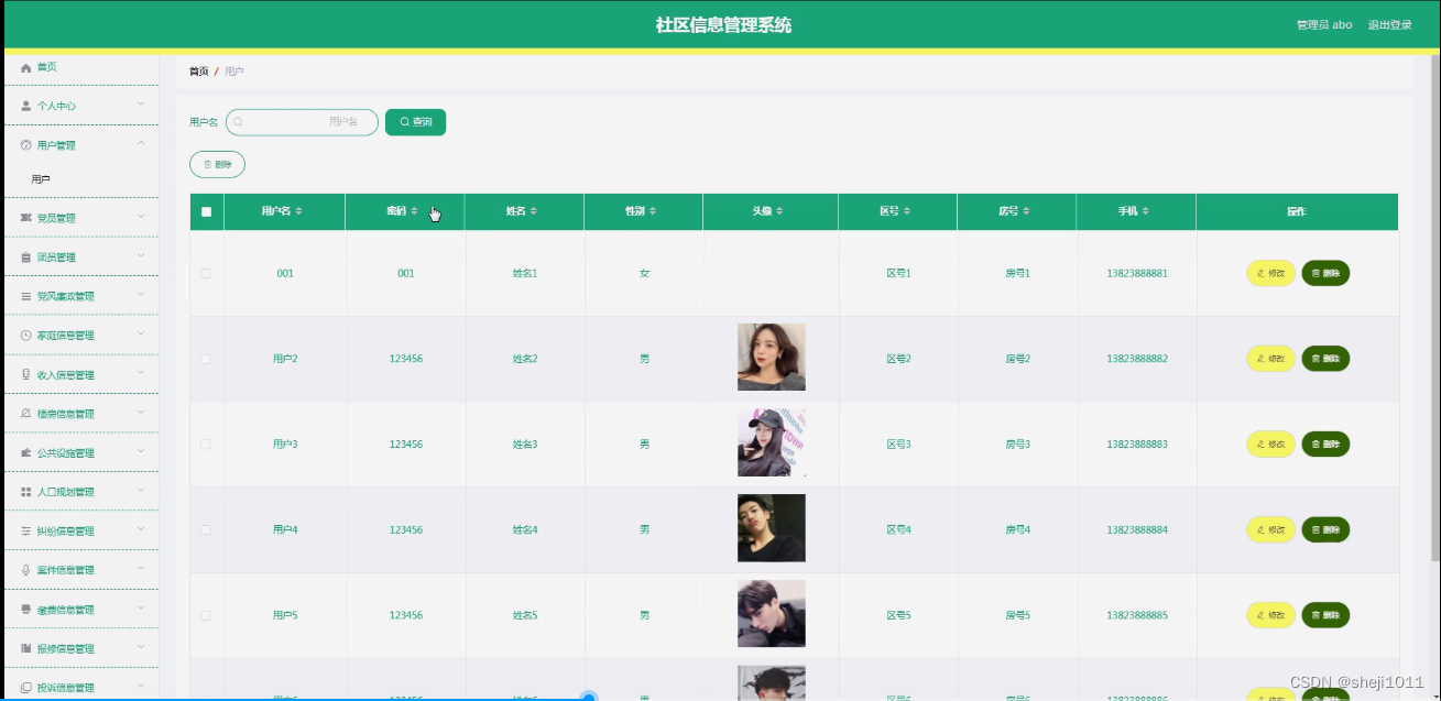 Java毕业设计社区信息管理系统（附源码、数据库）社区信息管理数据库 Csdn博客 