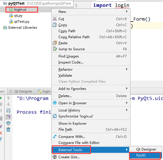 Pycharm 集成python3 的Qt Designer_qt designer pycharm集成-CSDN博客
