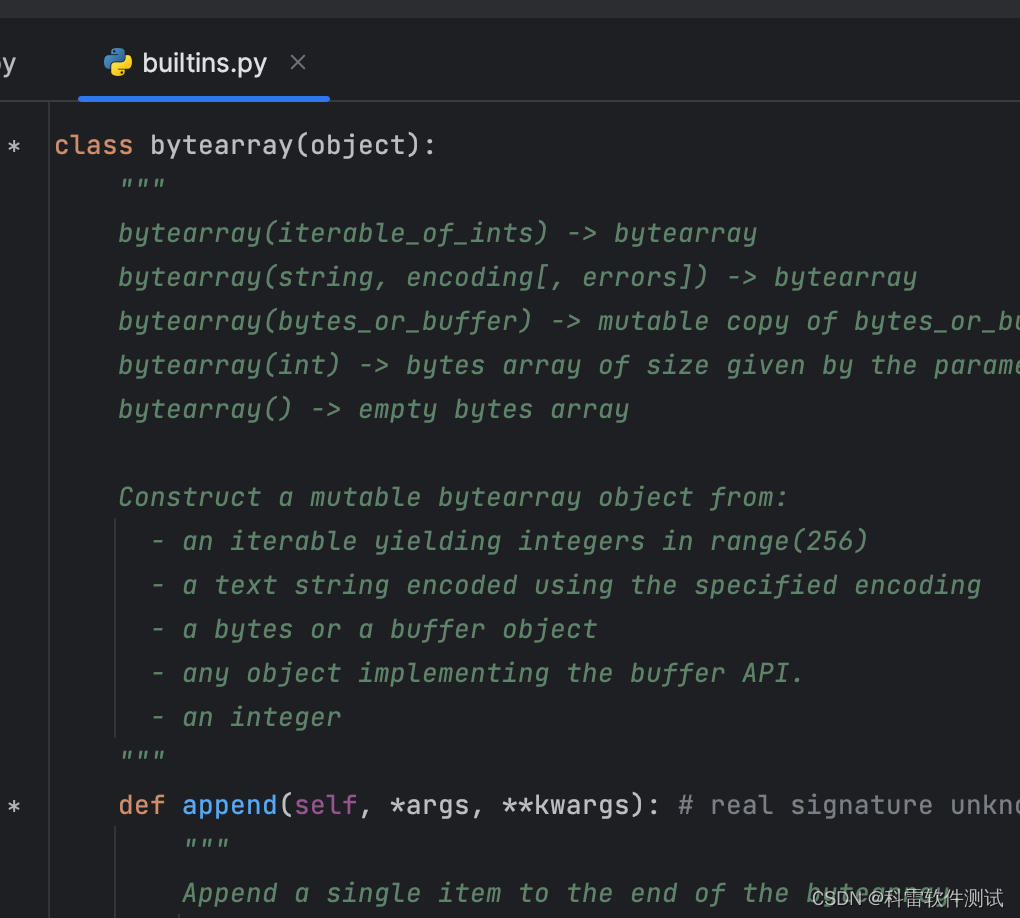 Python内置类bytearray详解python Bytearray Csdn博客