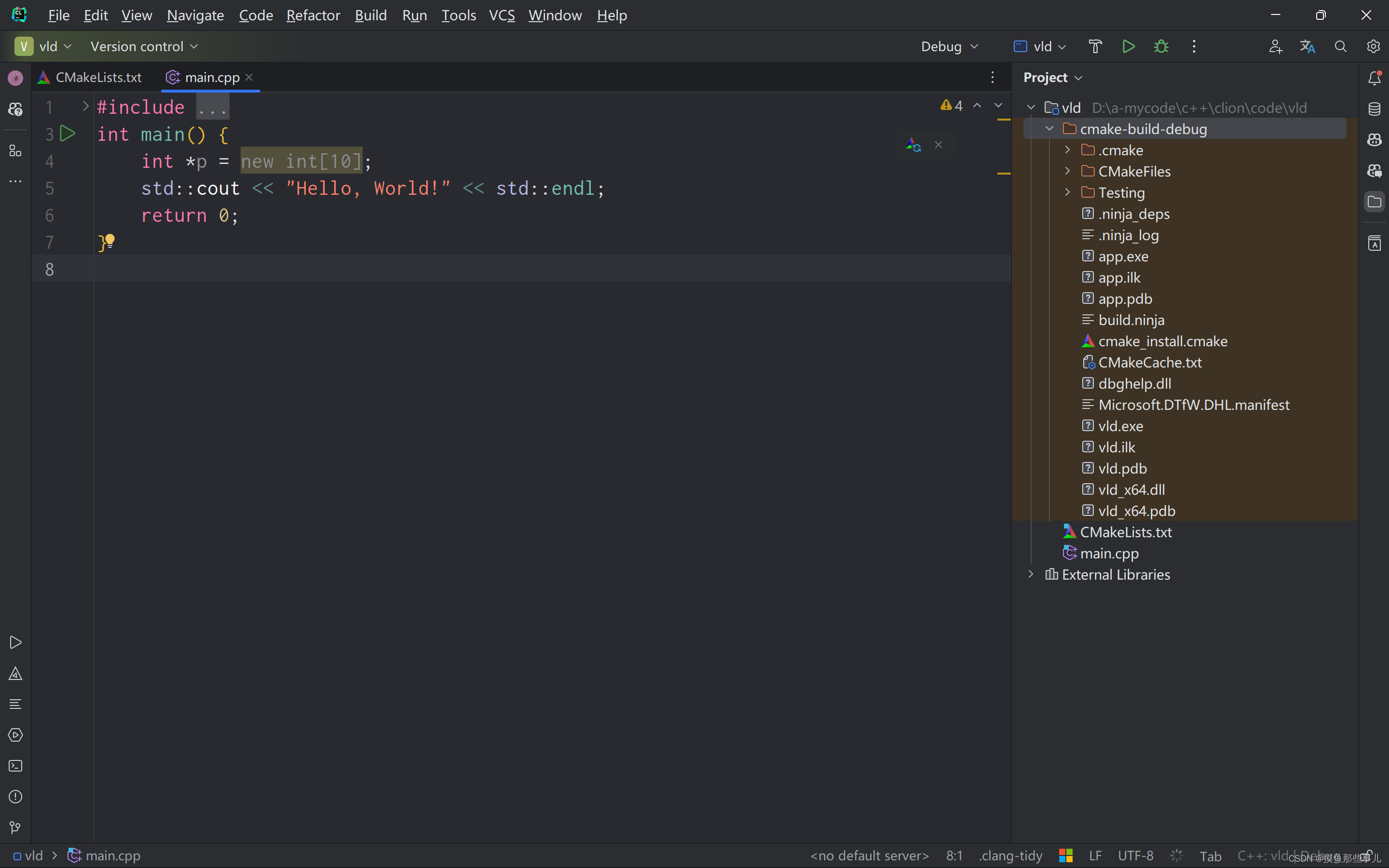 clion使用vld进行内存泄漏检测_clion vld-CSDN博客