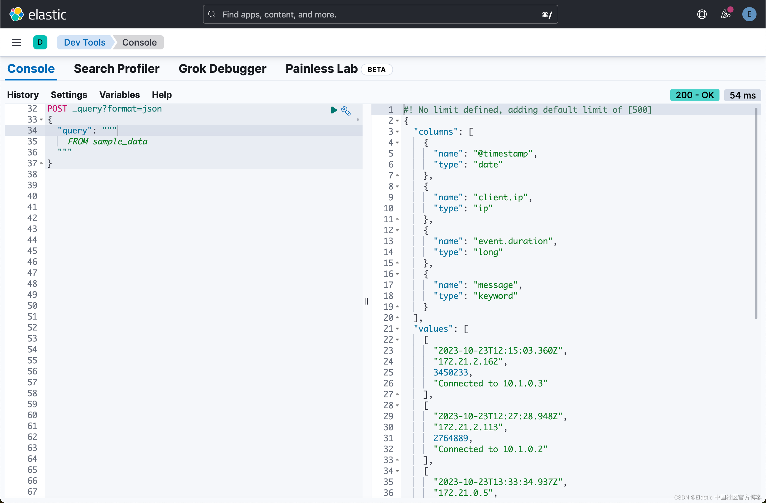 Elasticsearch：ES|QL 查询展示-CSDN博客