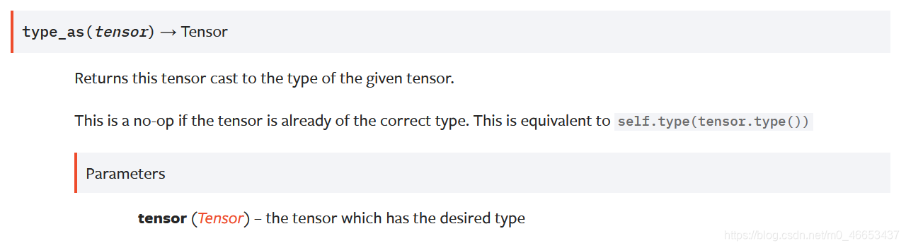 torch.Tensor.type_as(tensor)的使用举例-CSDN博客