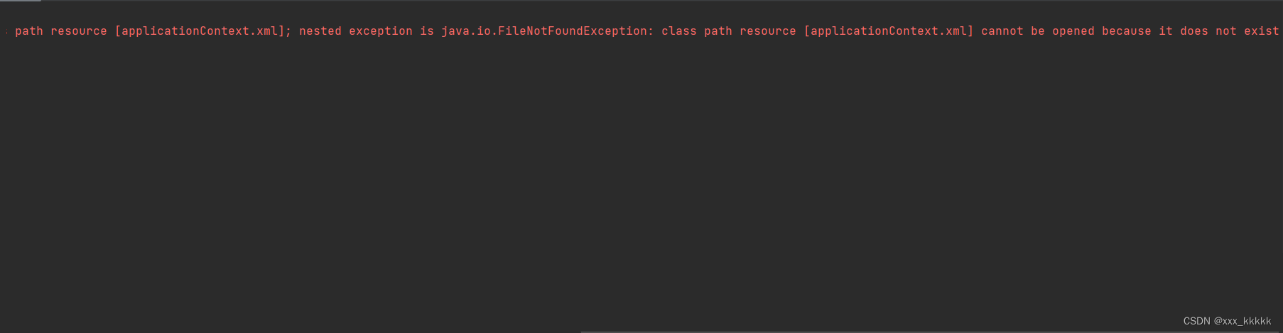 class path resource [applicationContext.xml] cannot be opened because it does not exist-CSDN博客