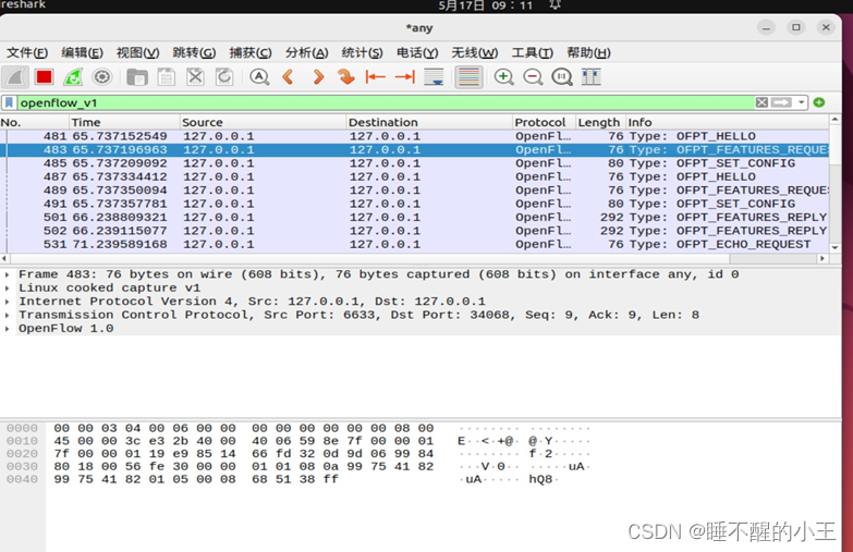 实验三：OpenFlow协议分析实践_packet tracer openflow 交换机-CSDN博客