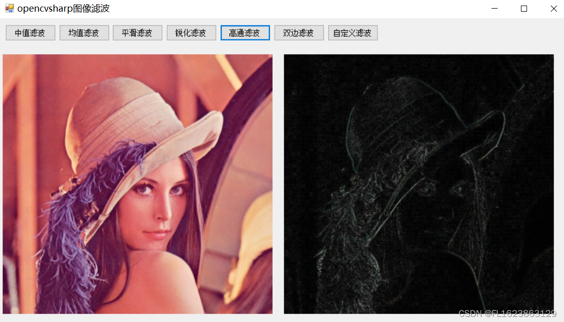 [C#]使用OpenCvSharp图像滤波中值滤波均值滤波高通滤波双边滤波锐化滤波自定义滤波_opencvsharp 锐化-CSDN博客